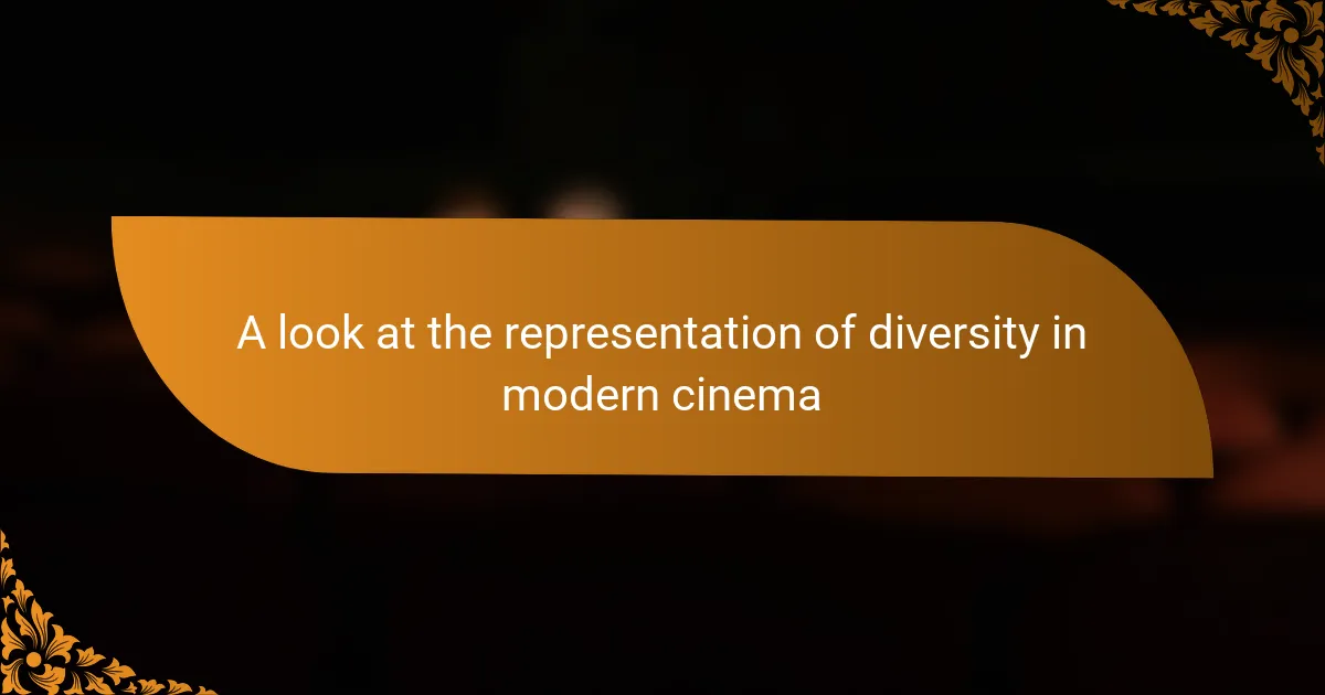 A look at the representation of diversity in modern cinema - movie-tv ...
