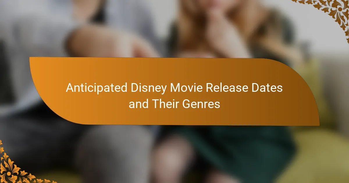 Anticipated Disney Movie Release Dates and Their Genres - movie-tv ...